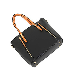 Loving Liquid Line Wine Purse with Hidden Spout - Holds 1.5 ltrs. - Wine Tote by The Joy Collection (Black/Black)