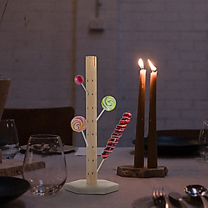 Wooden Lollipop Holder Wood Cake Pop Stand Lollipop Dessert Display Stand for Wedding Birthday Baby Shower Parties