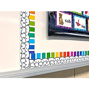 Teacher Created Resources Colorful Stripes Magnetic Border (TCR77563)