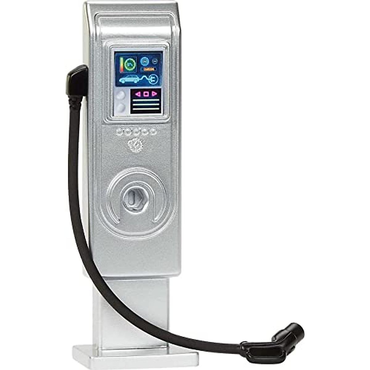 Barbie Toy Car "Electric Vehicle" with Charging Station, Plug and Sunroof, Purple 2-Seater Transforms Into Convertible (Amazon Exclusive)