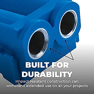 Kreg R3 Jr. Pocket-Hole Jig System - Portable Kreg Pocket-Hole Jig - Easy Clamping & Adjusting - Includes Positioning Sliders - For Materials 1/2" to 1 1/2" Thick