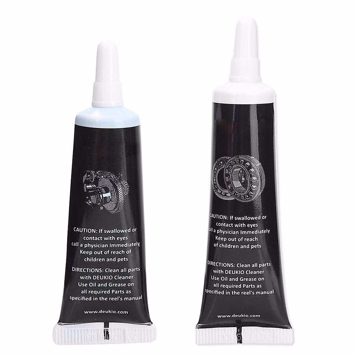 BORDSTRACT Fishing Reel Lubricant Kit, Reel Oil and Grease, Fishing Reel Maintenance Kit, Fishing Tackle Lubricator Set, for Freshwater and Saltwater Fishing Reels(Black)