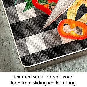 CounterArt Sunflower Fields 3mm Heat Tolerant Tempered Glass Cutting Board 15” x 12” Manufactured in the USA Dishwasher Safe
