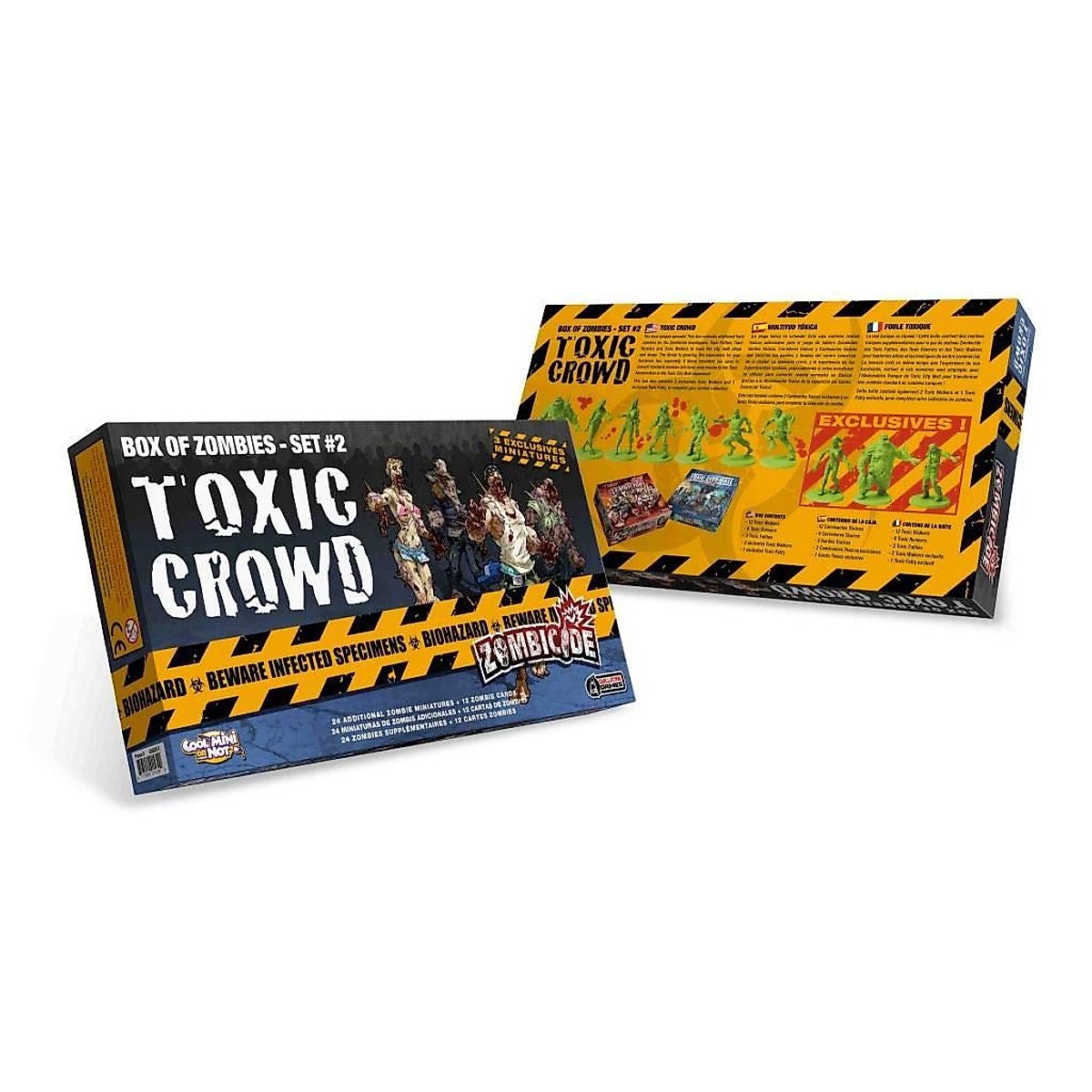 CMON Zombicide: Box of Zombies – Set #2: Toxic Crowd - Expand Your Zombie Apocalypse! Cooperative Strategy Game with Tabletop Miniatures, Ages 14+, 1-6 Players, 1 Hour Playtime, Made