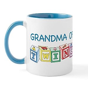 CafePress Grandma Of Twins Mug Ceramic Coffee Mug, Tea Cup 11 oz