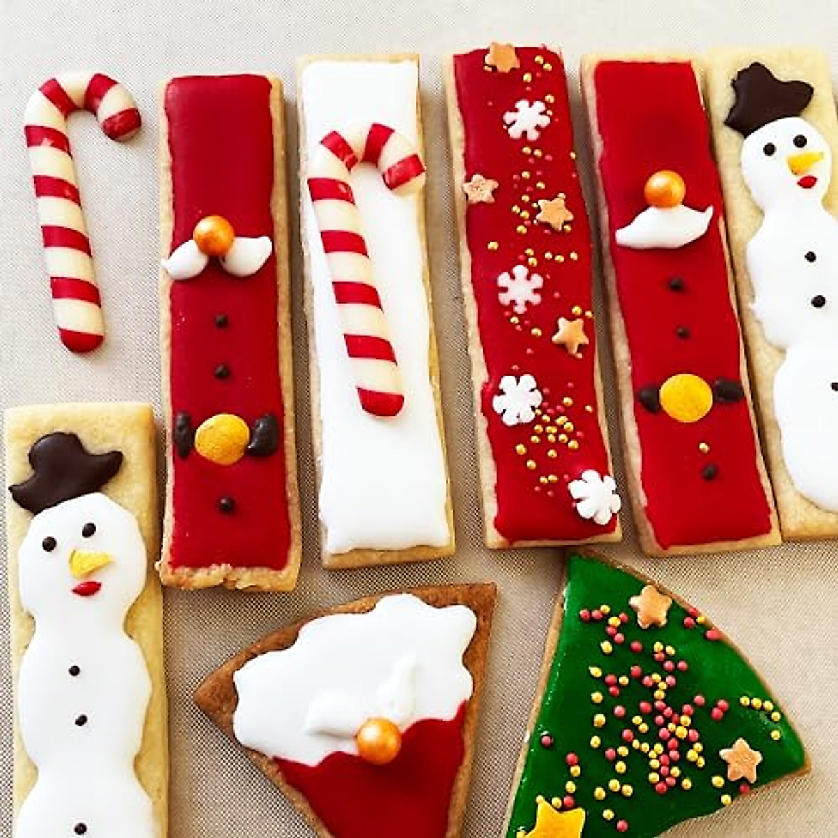 4 x 1 Inch Cookie Stick Cutter, Multi Cutter for 6 pieces, Rectangle-Shaped Dough, Fondant Multicutter (Cookie Sticks (4x1 inch))