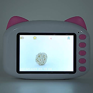 Worii Cartoon Digital Dv 3.5 Inch Children Camera Multiple Photo Sticker Mode Comfortable and Gentle Grip Fun Camera Specially Designed for Children