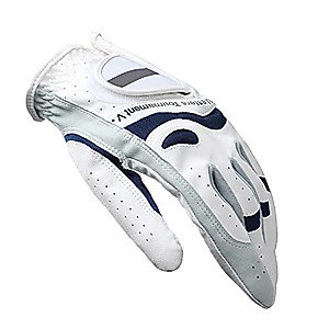 ITODA Men's Golf Gloves Practice Summer Club Universal Left Hand Covers Sport Durable Breathable Cooler Anti-Skid Game Gloves with Adjustable Wrist Strap for Men Left Hand