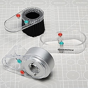 Genmitsu CNC ABS Dust Shoe for CNC Machines with a 52mm Diameter Motor, fits Most 300W-500W Spindle Motors, Hose Adapter Outer Diameter 38mm (1.5″), Transparent