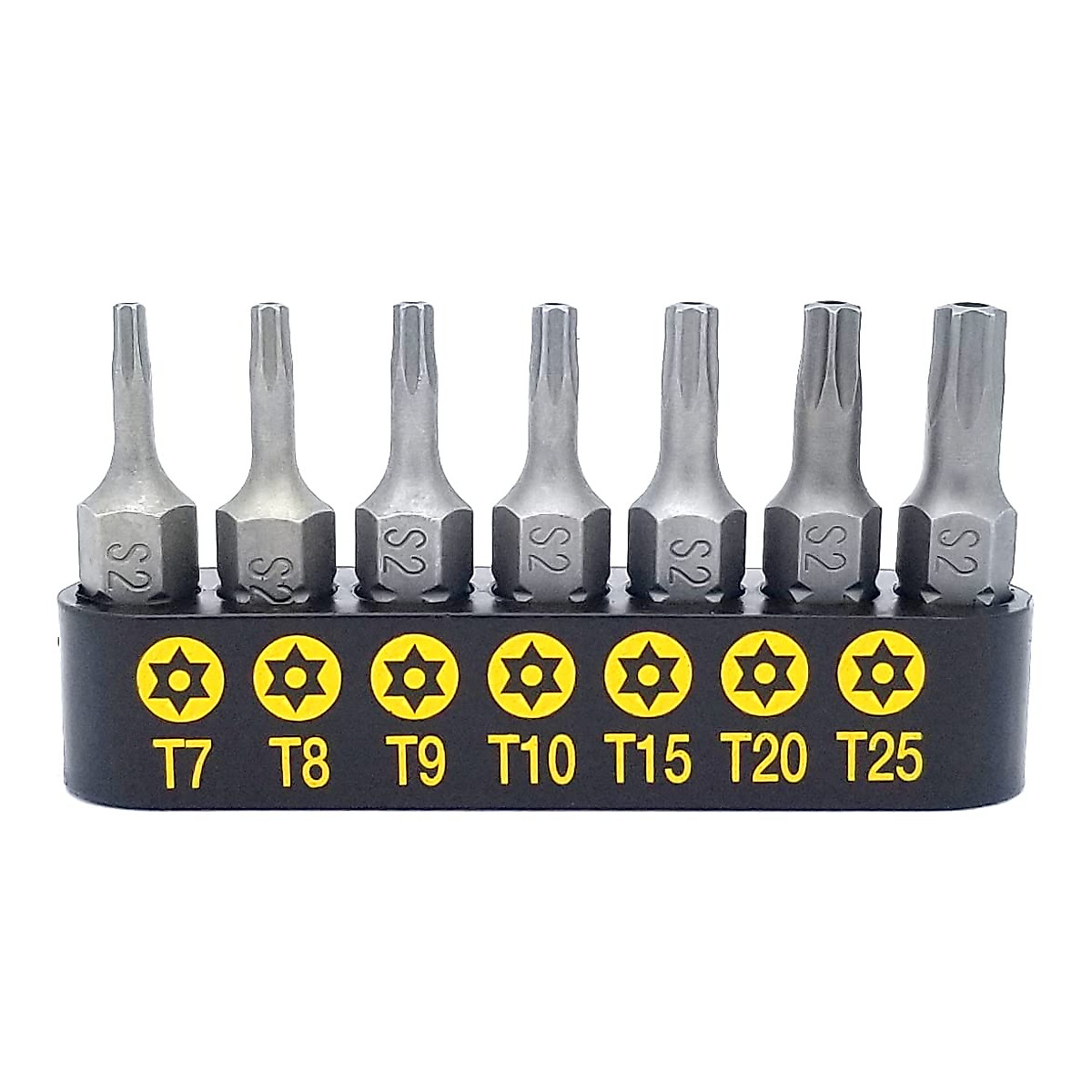 VETCO 7-Piece Security Torx Bit Set T-7, T-8, T-9, T-10, T15, T20, T25