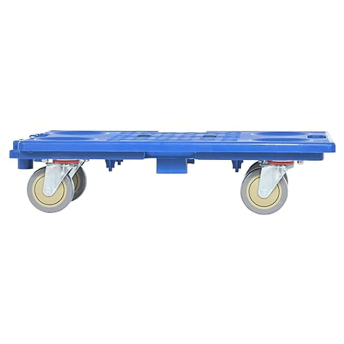 Vestil PCS-1626 Plastic Interlocking Dolly with Polypropylene Caster, 250 lbs Capacity, 16” Width x 26” Length x 6-1/2” Height , Deck Height