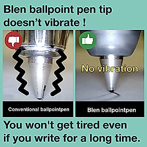 ZEBRA PENS BLEN Emulsion ballpoint pen Black body 0.5mm (black ink) pack of 3 with DAVINCIPEN Sticky Note