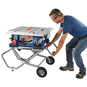 BOSCH 10 In. Worksite Table Saw with Gravity-Rise Wheeled Stand 4100XC-10