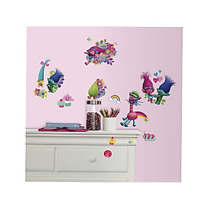 RoomMates DreamWorks Trolls Peel and Stick Wall Decals by RoomMates, RMK3400SCS