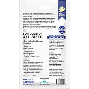 Himalayan Dog Chew Happy Teeth Yak Cheese Dog Chews Dental Chews, 100% Natural, Long Lasting, Gluten Free, Healthy & Safe Dog Treats for Oral Health, Lactose & Grain Free, Protein Rich, 2 Chews