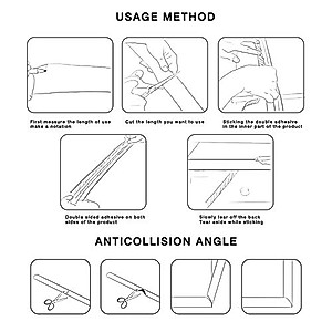 1PC 2M Baby Safety Table Desk Edge Guard Strip Home Cushion Guard Strip Safe Protection Children Bar Strip Soft Thicken (Brown)