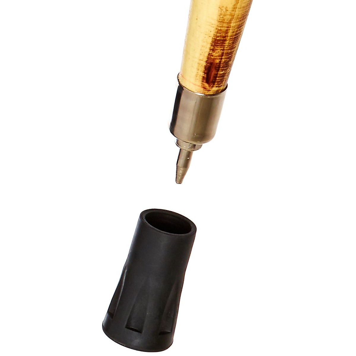 SE Survivor Series 55" Hand Carved Wolf Hiking Stick, Weatherproof, Rope Wrapped, Metal Tip - WS626-55RW