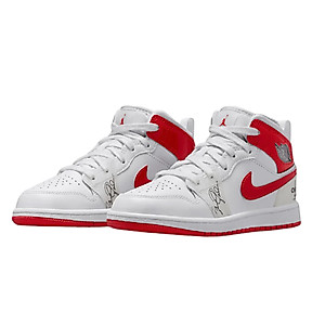 Nike Air Jordan 1 Pre School Shoes White/University Red DR6495-116 2.5Y