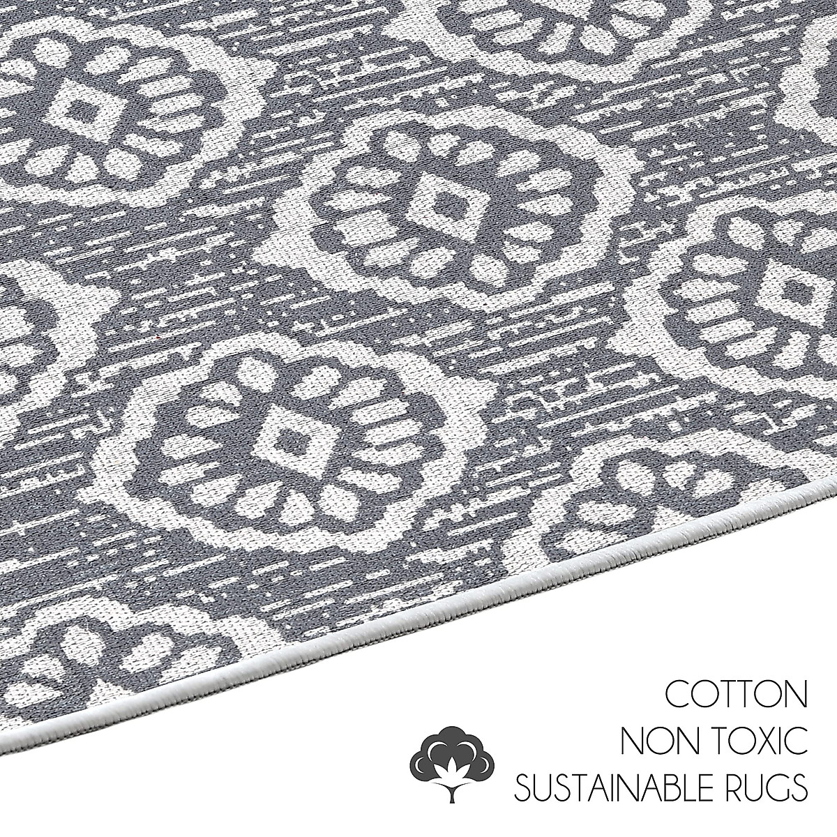 Sussexhome Under Sink Mat - Ultra-Absorbent Cotton Shelf Liners for Kitchen Cabinets - Non-Slip, Waterproof Backing - Machine Washable Surface Protector - Durable Cover, Customizable, Easy to Cut