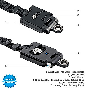 JJC Mirrorless Camera Hand Strap Grip for Sony A7R V IV III II A7IV A7S III II A7RIV A7RIII A7III A7RII A7II A1 A9 II A7C ZV-E10 A6600 A6500 A6400 A6300 A6100 A6000 RX1 RX1R RX1RII RX10 IV III II
