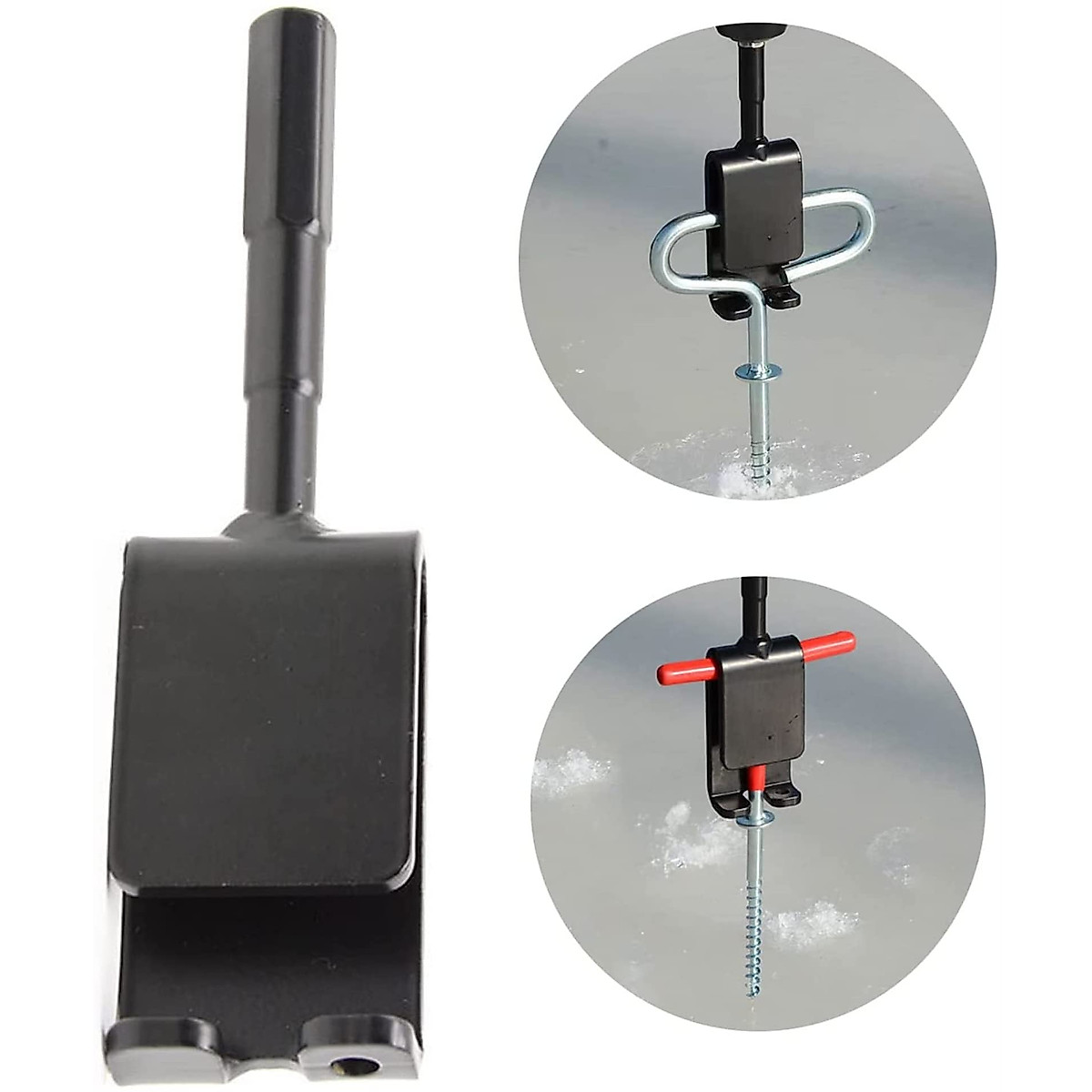 wxxjn Ice Anchor Drill Adapter, Quickly Screw Nails into Ice Fishing Tent Ice Shed Accessories Shed Pegs Tent Holder Accessories
