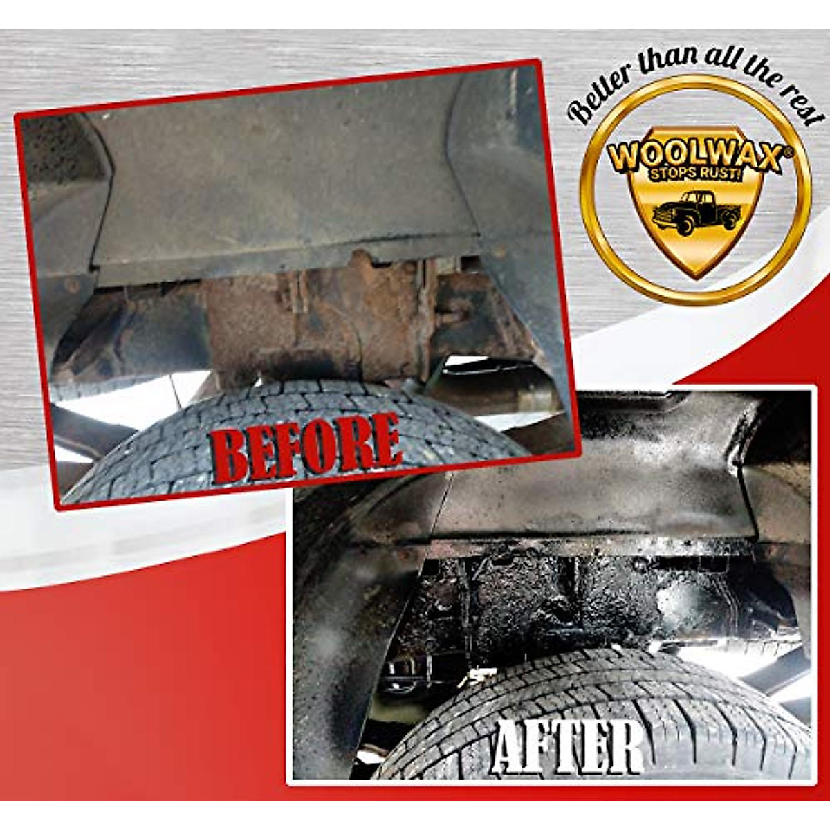 woolwax 12 Oz Undercoating Protection Aerosol Spray Can Black 3 Pack, Rust Inhibitor and Prevention, Anti Corrosion Multi Purpose Penetrant and Lubricant, Spray Can Extension Wand Included