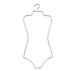 Arekuaei Rose Gold Wire Lingerie Hangers Body Shape Metal Display Bikini Swimwear hanger-10 of Pack