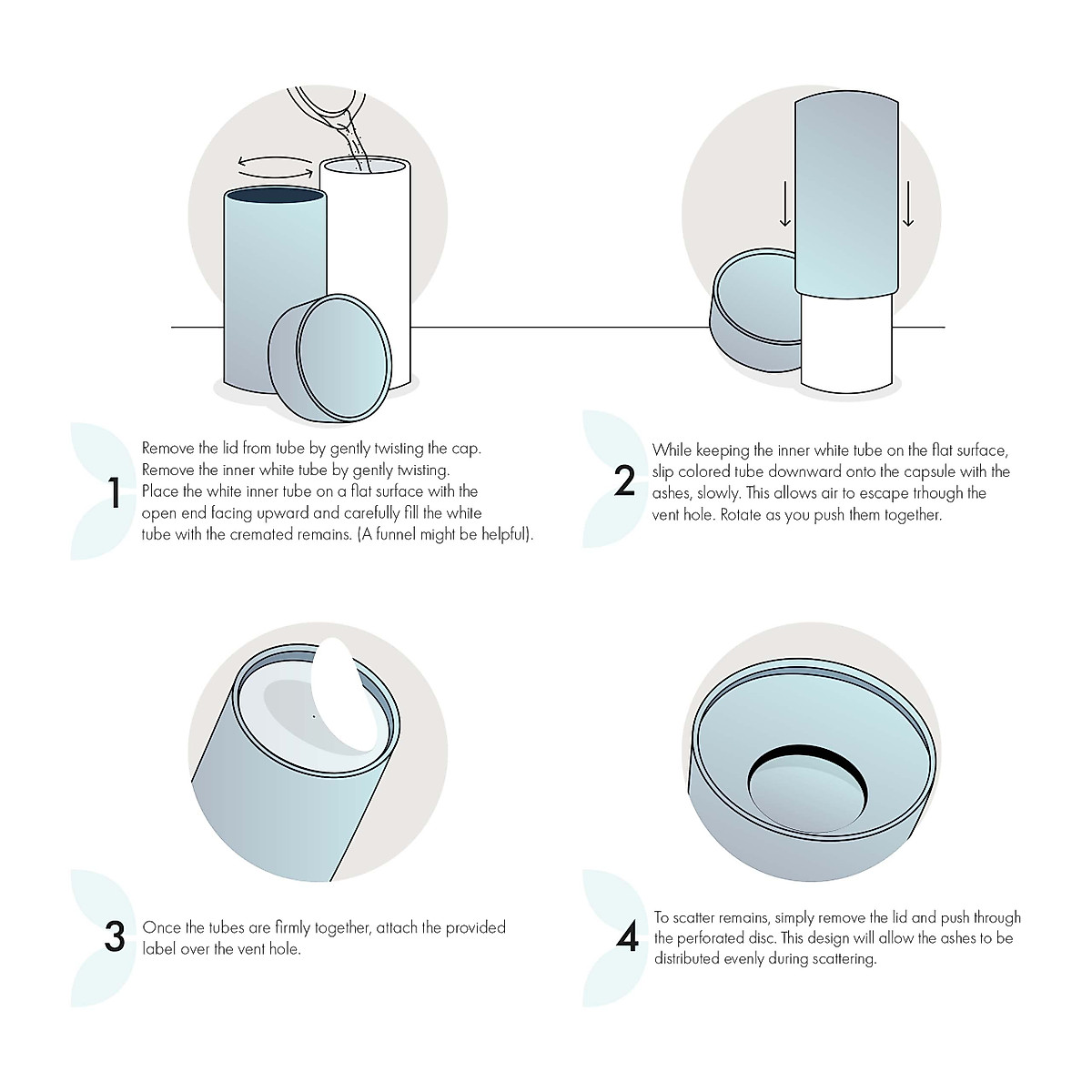 Scattering Urns for Human Ashes Adult - Eco Friendly Biodegradable Urns for Human Ashes - Cremation Urns for Adult Ashes - Scattering Tube - Biodegradable Urns for Human Ashes