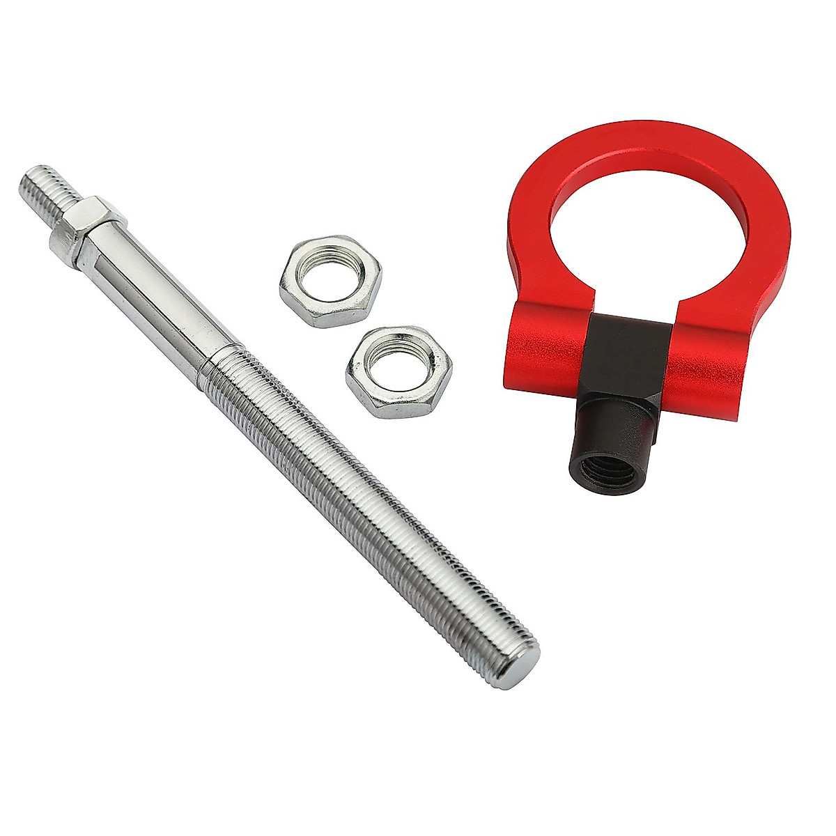 MG Pro-industry RED Front & Rear Bumper Screw on Tow Hook Kit Heavy Duty for Subaru WRX & STI,Impreza,Scion FR-S