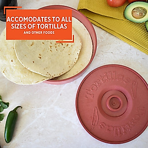 IMUSA 8in Tortilla Warmer, Terracotta