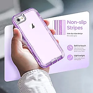 ORIbox Case Compatible with iPhone 7 Plus Case, Compatible with iPhone 8 Plus Case, Heavy Duty Shockproof Anti-Fall clear case