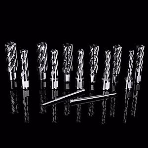 OSCARBIDE Annular Cutter Set 13pieces,2"Cutting Depth,3/4"Weldon Shank and 7/16 to 1-1/16 inch Cutting Diameter Mag Drill Bits for Magnetic Drill Press with 2pcs Pilot Pins