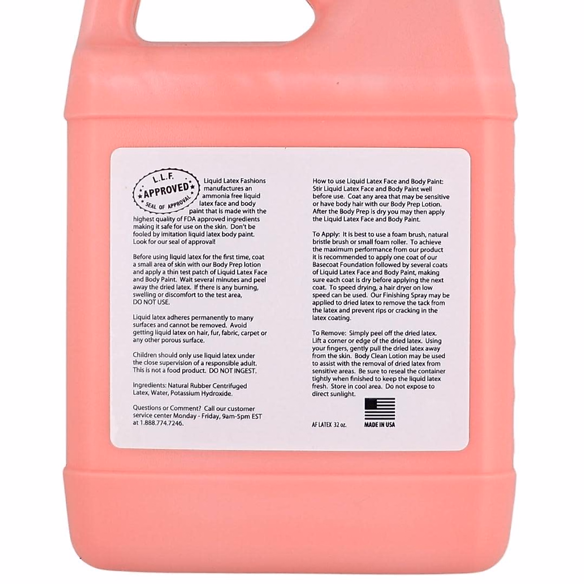 Red Liquid Latex Body Paint - 32 Oz for Adults and Kids, Zombie Skin Makeup Paint, Ideal for Schools, Parties, Theater, Cosplays, Carnivals