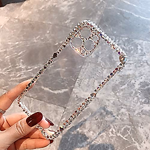 MOSEZA Compatible with iPhone 13 Pro Max Case Luxury Bling Rhinestone Glitter Phone Case for Women Girl 3D Diamond Silicone Clear Protective Case Cover