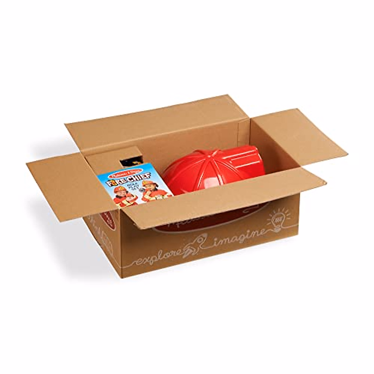 Melissa & Doug Fire Chief Role Play Dress-Up Set - Pretend Fire Fighter Outfit With Realistic Accessories, Firefighter Costume For Kids And Toddlers Ages 3+