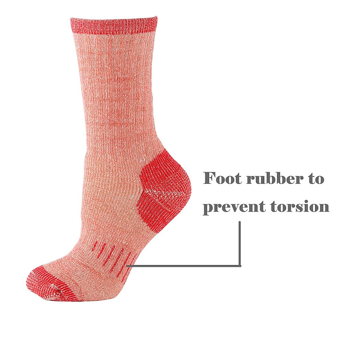 NEVSNEV 4pairs 70% Merino Warm Wool Women Crew Socks - Hiking Outdoor Athletic Thermal Thickening Cushion 9-11