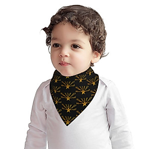 Augenstern Cotton Baby Bibs Arizona State Flag Gold Baby Bandana Drool Bibs Teething Food Bib