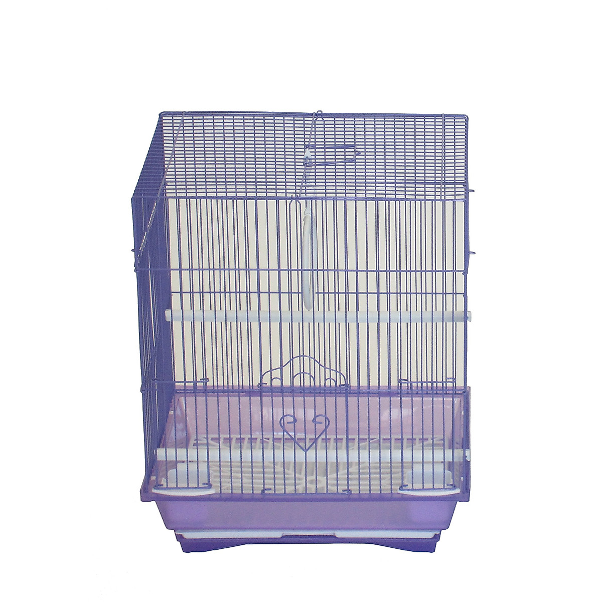 YML A1324MPUR Flat Top Medium Parakeet Cage, 13.3" x 10.8" x 16.5"