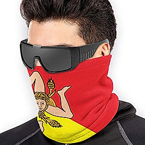 Neck Gaiter, Sicilian Flag Magic Headband Sport Headwear UV Resistence Balaclava for Men and Women-Fishing,Running