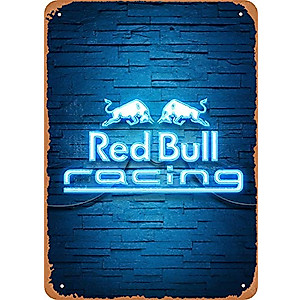 Dreyooy Formula 1 Red Bull Racing Wall Art 12"x 8" Metal Tin Retro Vintage Sign