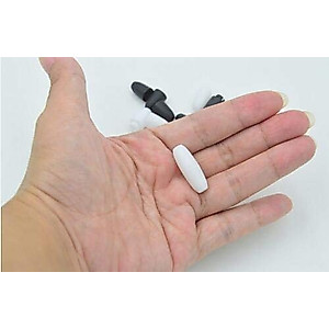 Sopeace 50pc Break Away Safety Clasp for Teething Necklaces and Bracelets Plastic Breakaway Clasps for Necklace (Black)