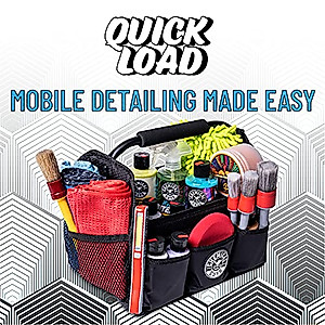 Chemical Guys ACC623 Quick Load Collapsible Detailing Caddy & Storage Organizer (For Cars, Trucks, SUVs, RVs, Home, Workspace, Garage) Black