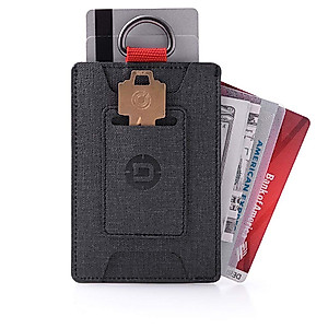 Dango Slim Minimalist Wallet for Men - RFID Blocking - Durable Dtex Water Resistant Material, Black