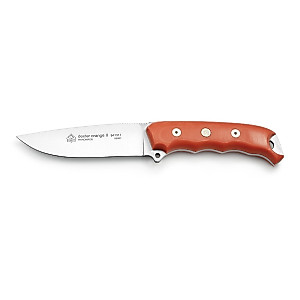 PUMA IP Dexter Orange II Micarta Spanish Made Hunting Knife with Leather Sheath