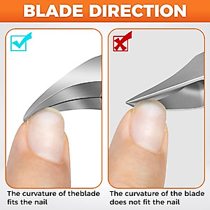 Toenail Clippers for Seniors & Thick Nails - DRMODE Precision Large Toe Nail Clippers for Thick Nails,Comfort Grip Fingernail Clipper, Ergonomic Long Handle Nail Cutter for Men and Women