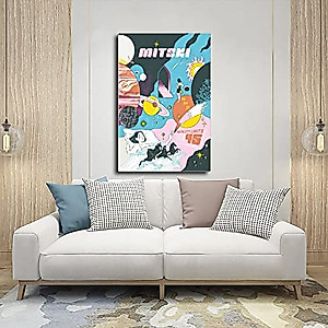 YOLANCH Mitski Poster Rock Music Poster Indie Rock Singer Poster Canvas Poster Bedroom Decor Sports Landscape Office Room Decor Gift Unframe-style 12x18inch(30x45cm)