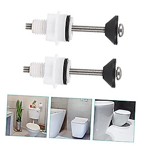 Uonlytech 10 Pcs Water Tank Fixing Screw Heavy Duty Hinges Stainless Steel Washers Metal Washers Toilet Accessories Toilet Tank Bolts Toilet Seats Fixed Screws Toilet Seats Bolts Water Tank