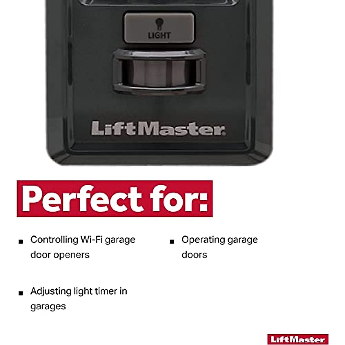 LIFTMASTER 881LMW Motion Detecting Control Panel Compatible ONLY with LiftMaster Wi-Fi and Security+ 2.0 Garage Door Openers.