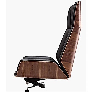 Mobília de escritório de Couro da Micro fibra da cadeira do computador do escritório do Giro de bentwood para a casa poltrona de Couro da tarefa da conferência-A