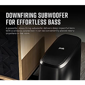Polk MagniFi Mini AX Sound Bar (2022 Model), Dolby Atmos and DTS:X Certified, Polk's Patented VoiceAdjust & SDA Technologies, Ultra-Compact Design, Easy Setup,Black
